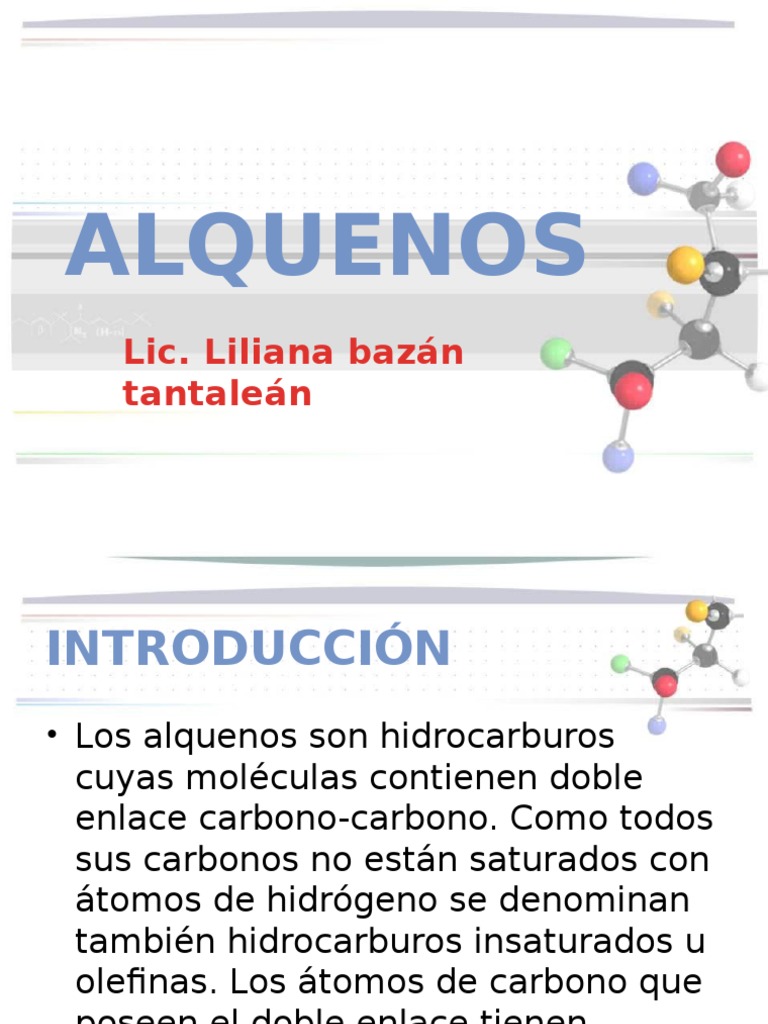alquenos.ppt | Alqueno | Hidrocarburos