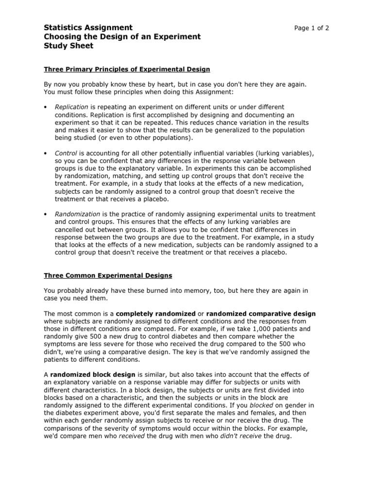 AP Statistics Problems #17 | PDF | Design Of Experiments | Experiment