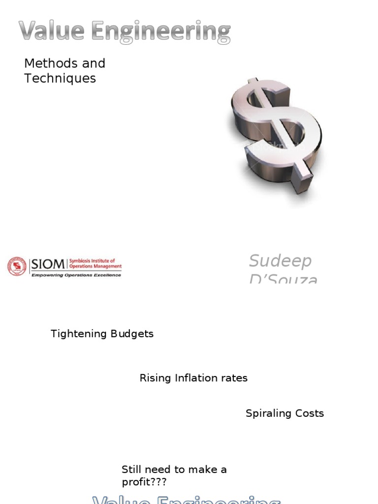 Value Engineering | PDF | Reliability Engineering | Engineering