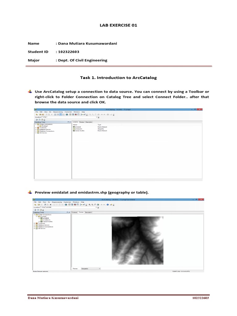 Introduction To ArcCatalog | PDF | Arc Gis | Data