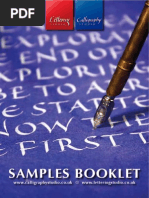 Buffet Script Guide | PDF | Calligraphy | Printing