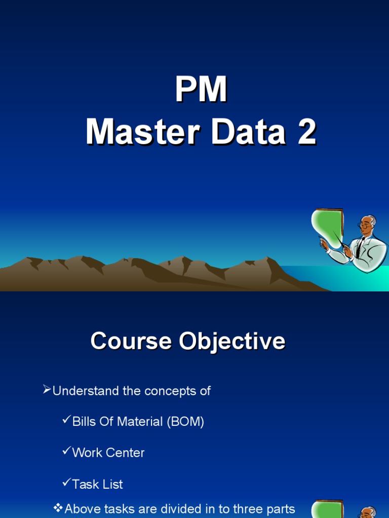 Master Data | PDF | Production And Manufacturing | Computing
