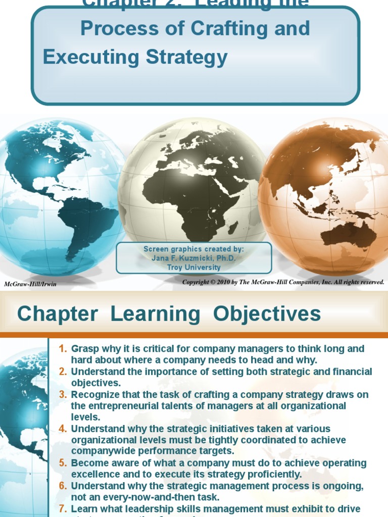 Chap002 Thompson Strickland Gamble | Strategic Planning | Strategic ...