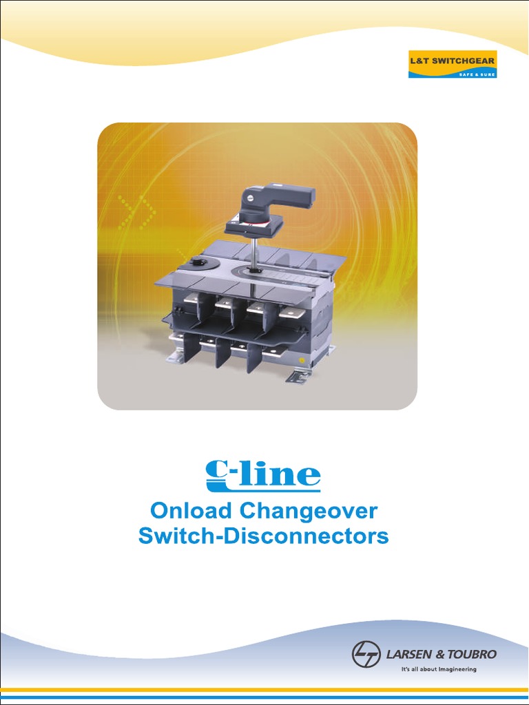 L&T CHANGEOVER SW C-Line Catalogue PDF | PDF | Switch | Fuse (Electrical)