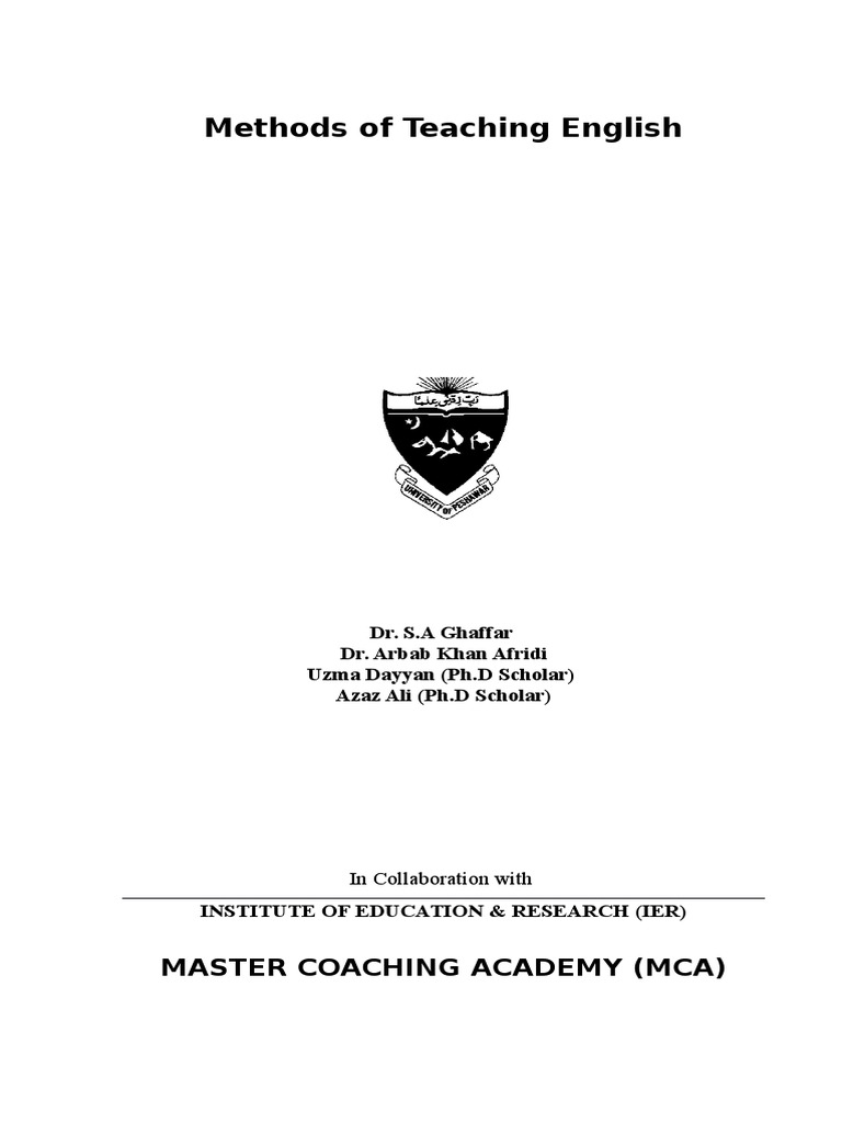 Method of Teaching English | PDF | Psycholinguistics | Reading (Process)