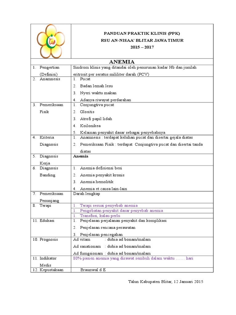 PPK Anemia | PDF | Pengembangan Diri | Sains & Matematika