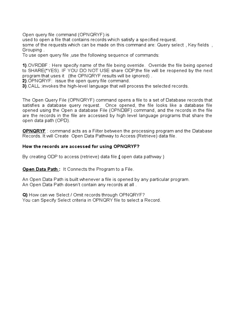 As400 Very Imp | PDF | Databases | Information Retrieval