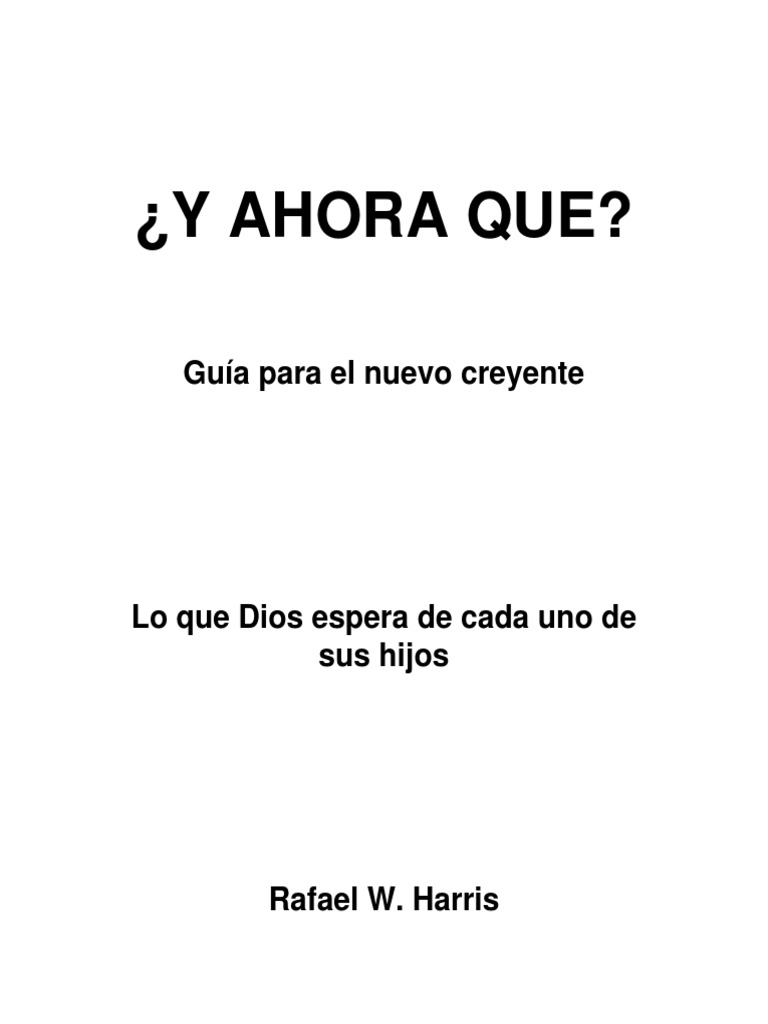 Y Ahora Que | PDF | Oración | Cristo (título)