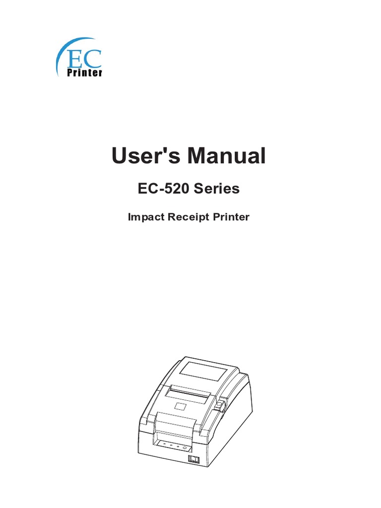 EC-520 Printer User Manual | PDF | Electrical Connector | Ip Address