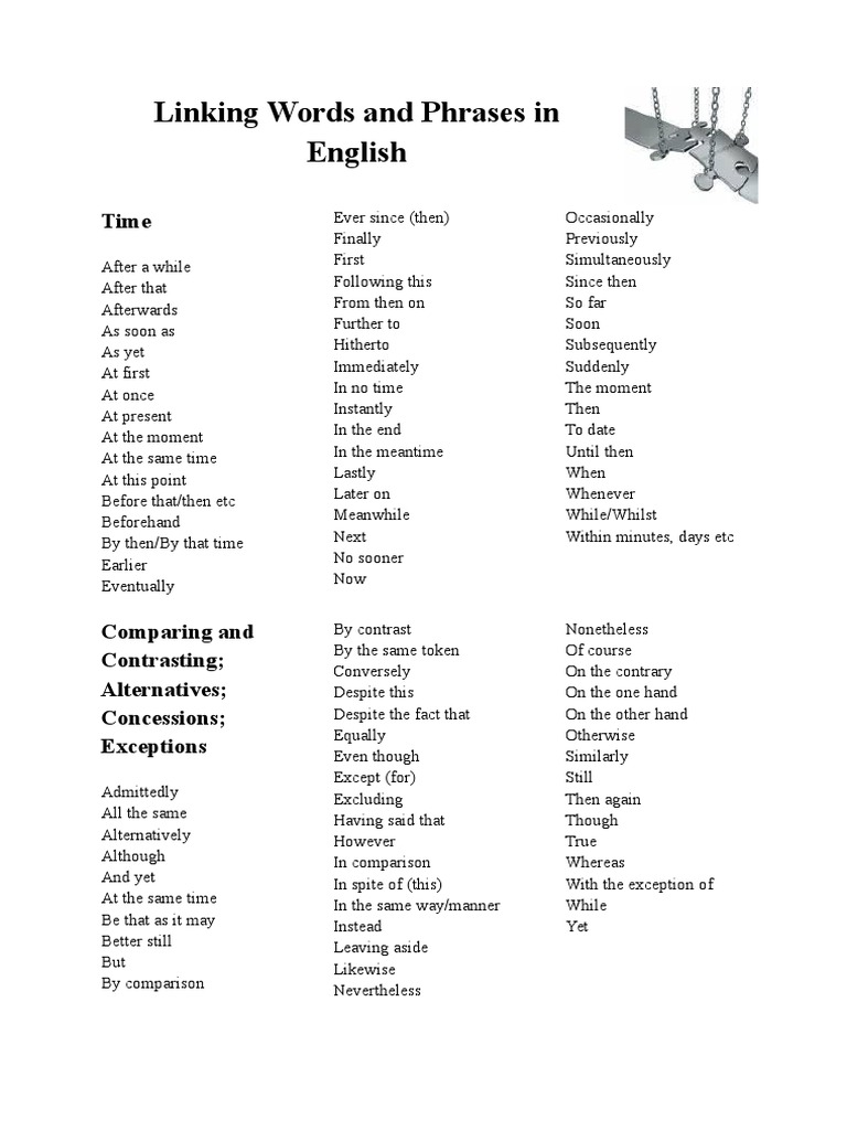Essential Linking Words in English | PDF | Cognitive Science | Epistemology