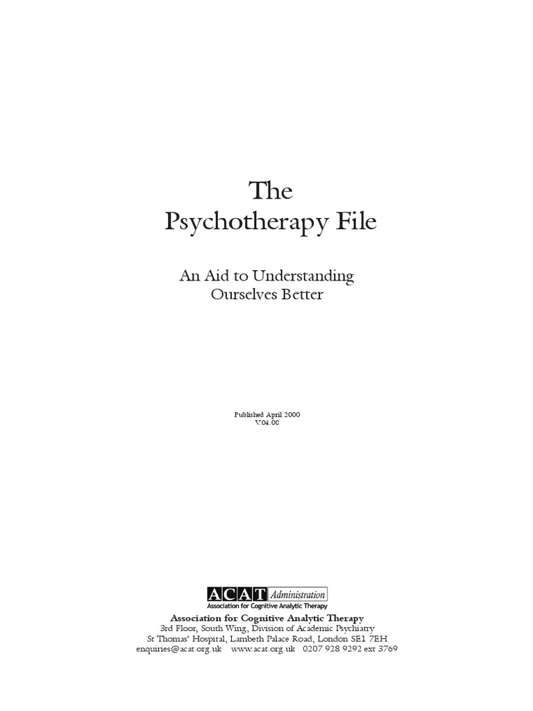 Psych File - An Aid To Understanding Ourselves Better | PDF ...