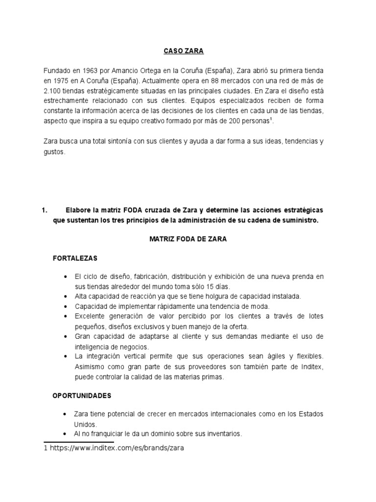 Estrategias de Zara en la Moda Rápida | PDF | Asistente personal ...