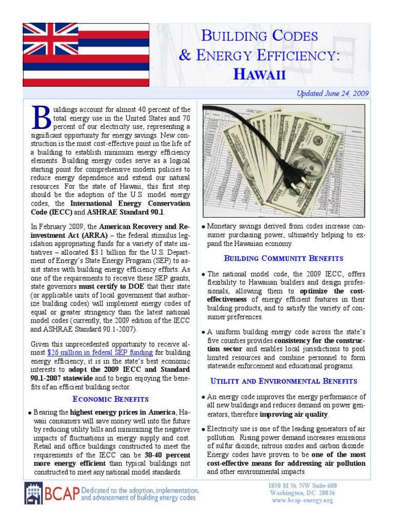 Hawaii Energy Efficiency Building Codes | PDF | Technology & Engineering