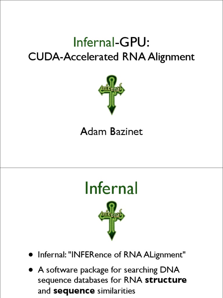 Infernal Gpu Slides | PDF | Biomolecular Structure | Rna