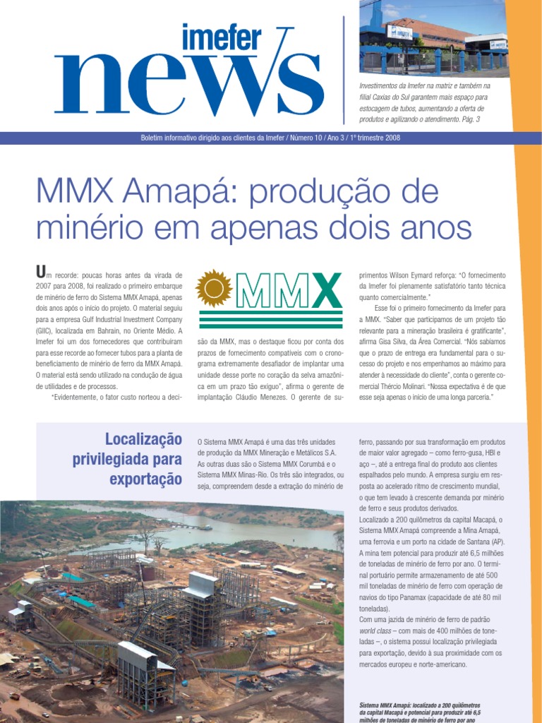 Investimentos Da Imefer Na Matriz e Também | PDF | Qualidade (negócios ...