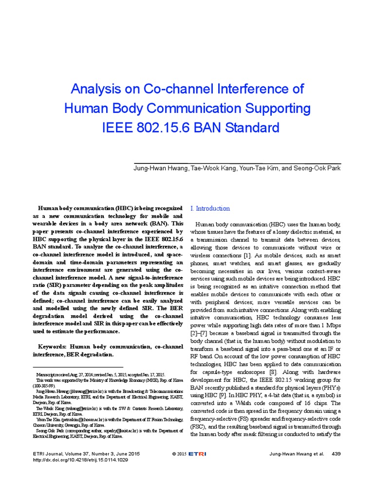 Analysis On Co-Channel Interference PDF | PDF | Interference (Wave ...