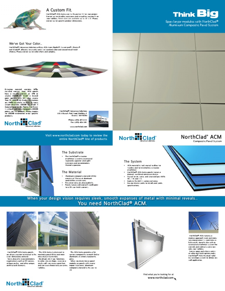 Northclad Acm | PDF | Composite Material | Extrusion