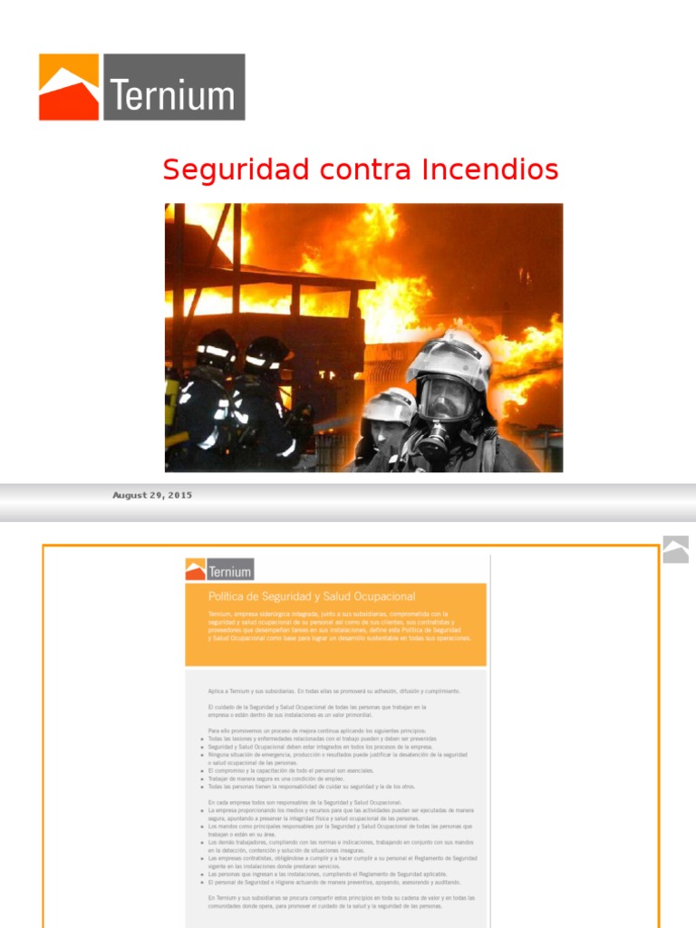 Seguridad Contra Incendios | PDF | Combustión | Combustibles