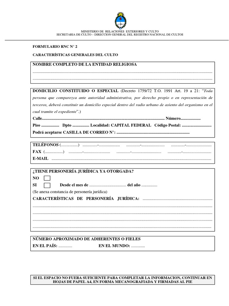 Form. RNC No. 02 | PDF | Instituciones sociales | Ciencias sociales