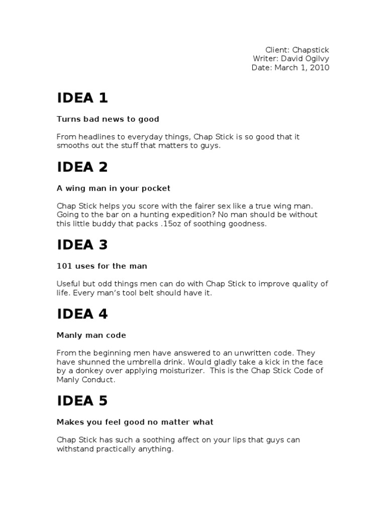 Big Idea Template | PDF