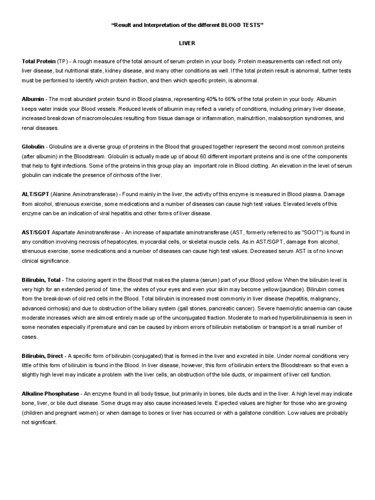 Laboratory Result and Interpretation | PDF | Glycated Hemoglobin ...