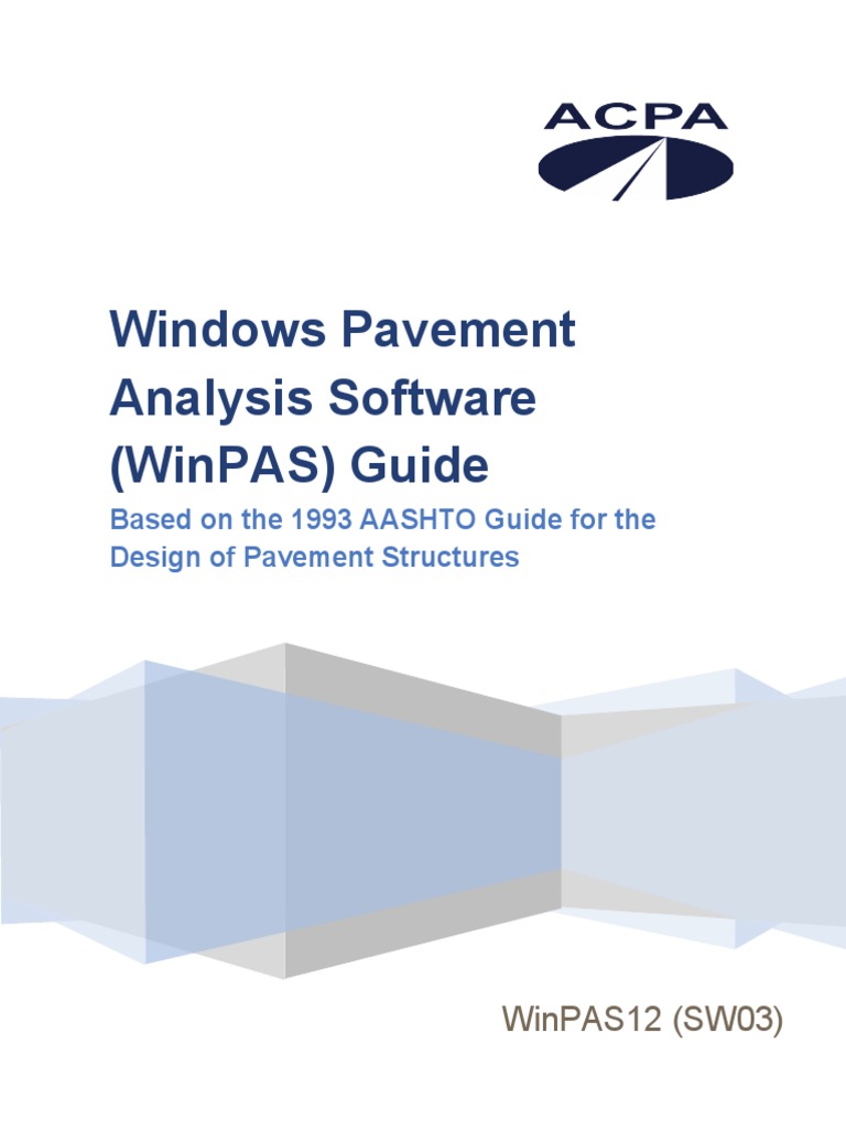 Winpas Guide | PDF | Road Surface | Road