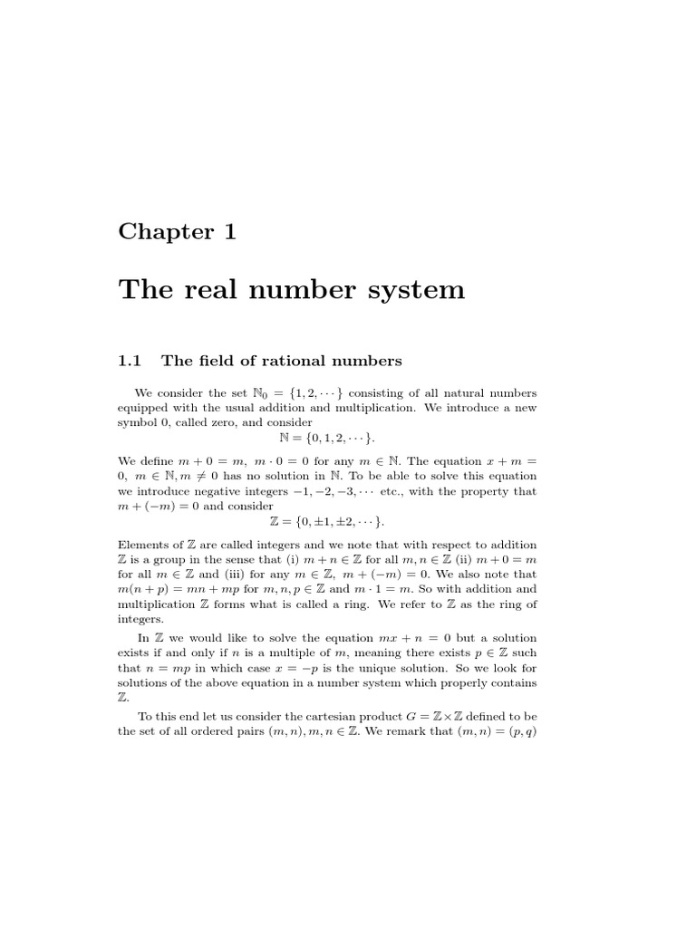 Real Analysis Notes | Download Free PDF | Sequence | Field (Mathematics)
