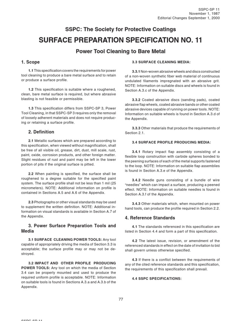 SSPC-SP 11 | PDF | Abrasive | Specification (Technical Standard)