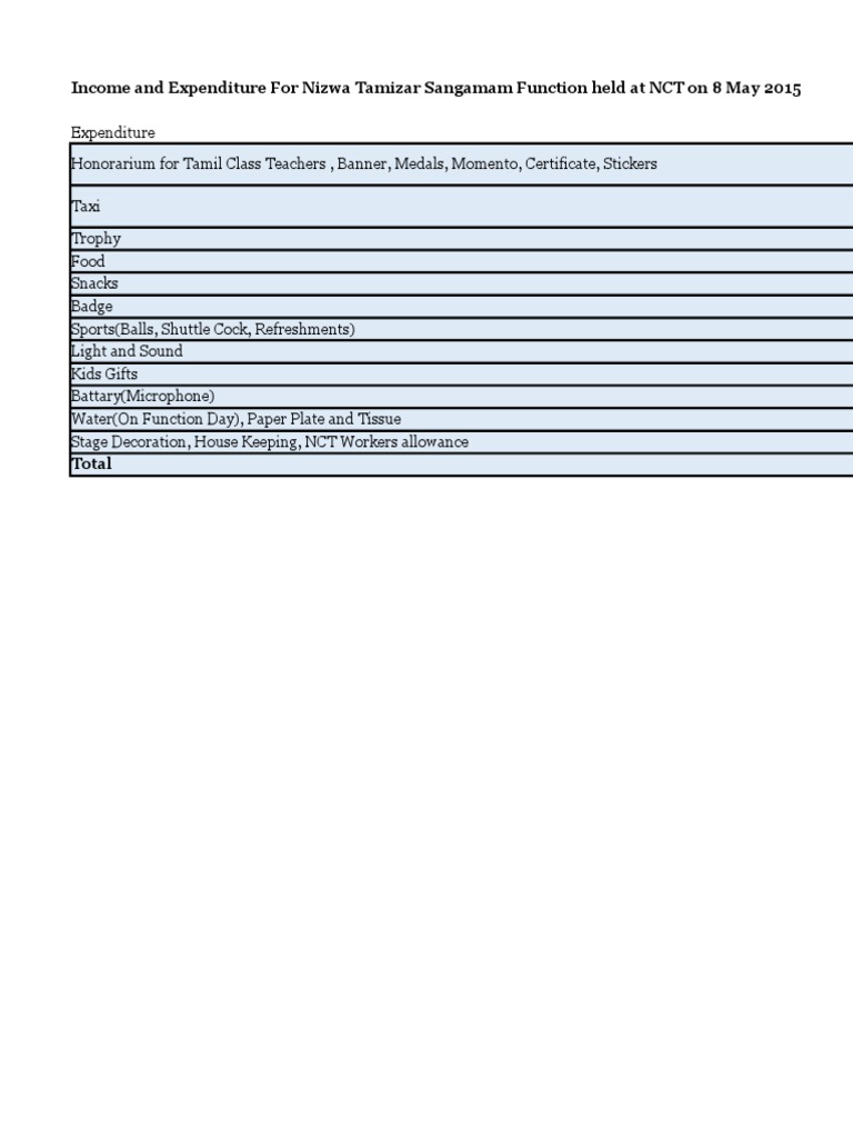 Tamil Function 2015 | PDF