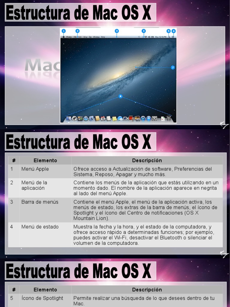 Estructura de Mac OS X | PDF | Mac OS | Software del sistema