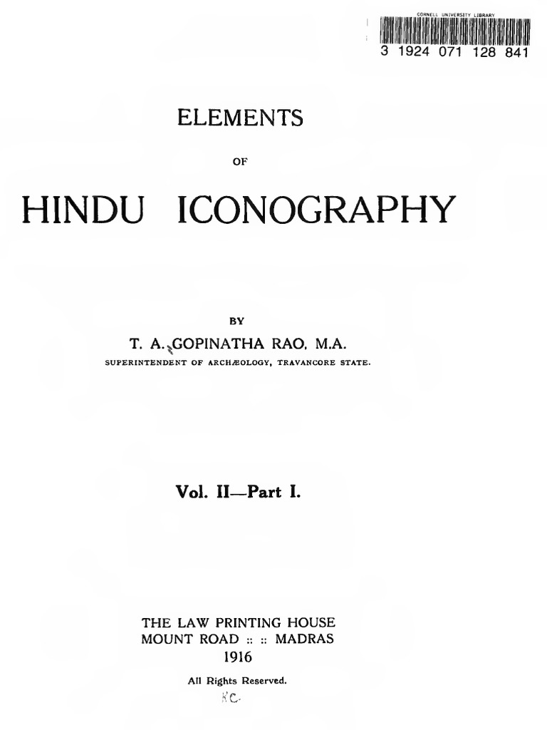Elements of Hindu Iconography Vol 2-Part 1 | PDF | Tantra | Vedas