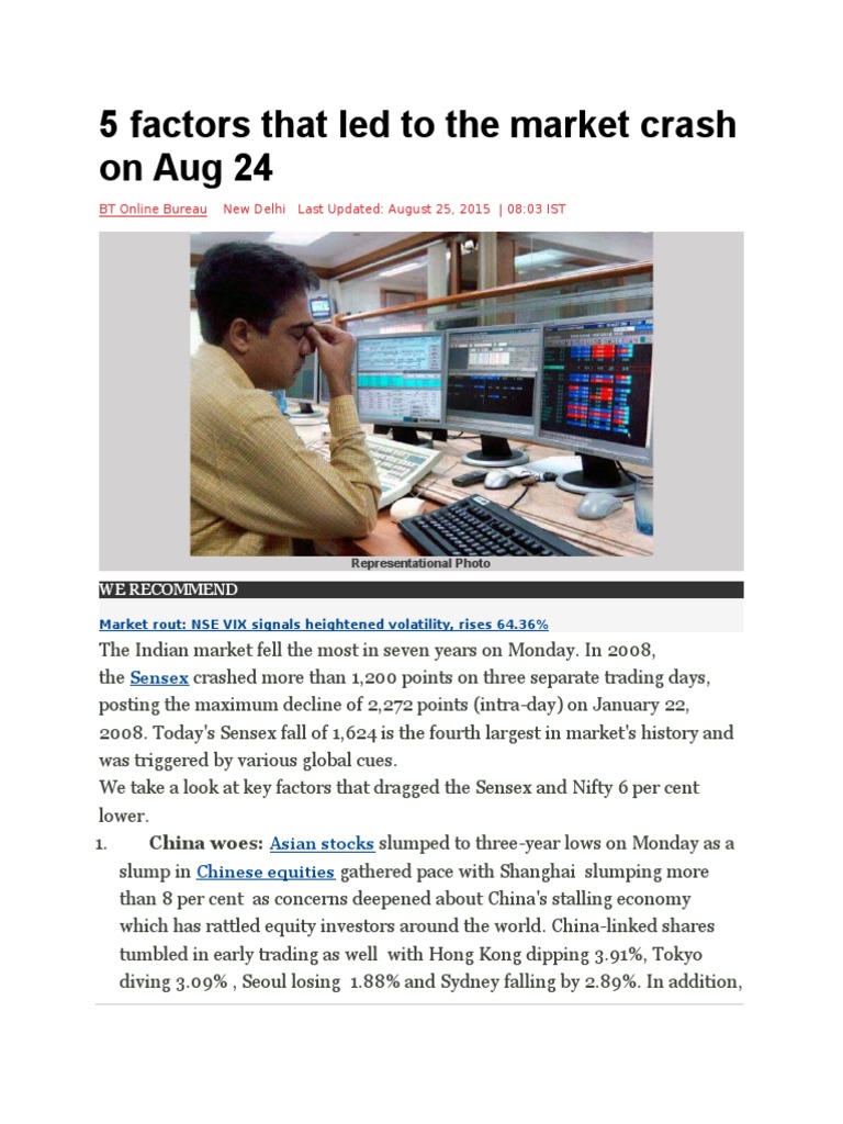 Reasons For Stock Crashes 2015 | PDF | Financial Markets | Economies