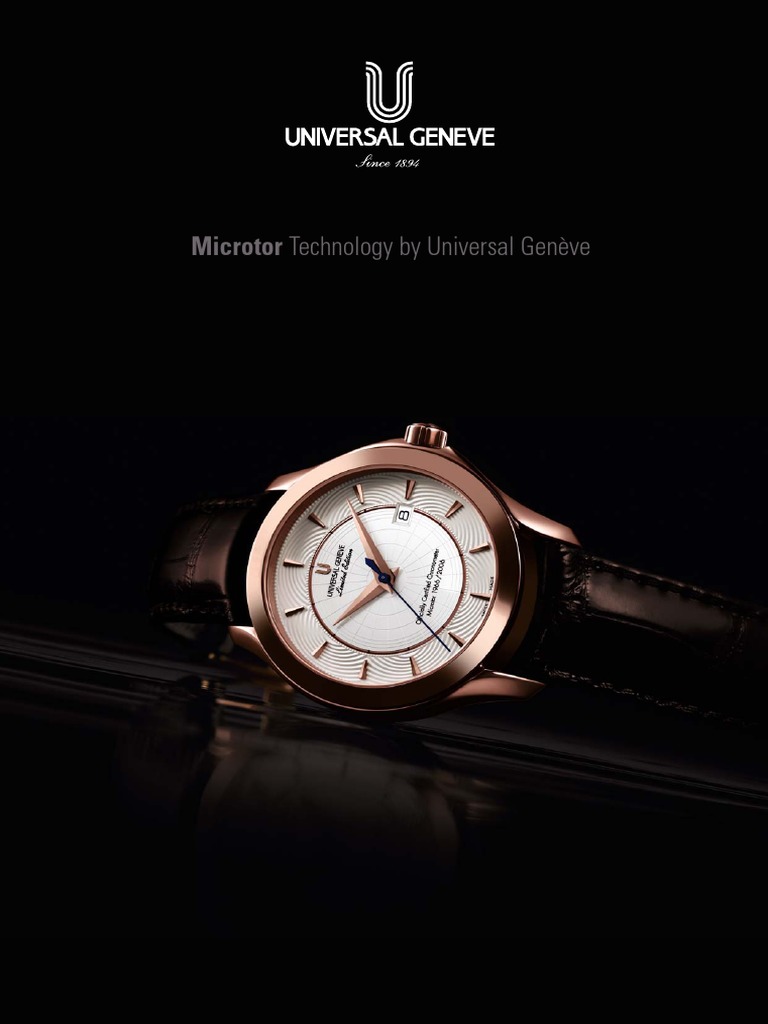 Universal Geneve Micro Rotor | PDF | Watch | Horology