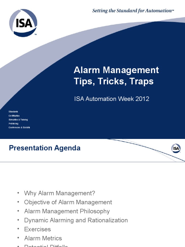 Alarm Management Tips Tricks Traps Pdf Reliability Engineering