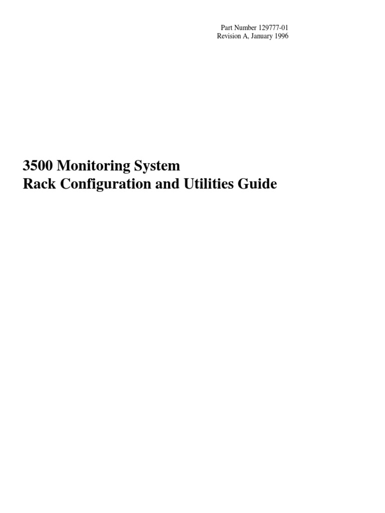Rack Configuration and Utilities Guide 129777-01 | PDF | Modem ...