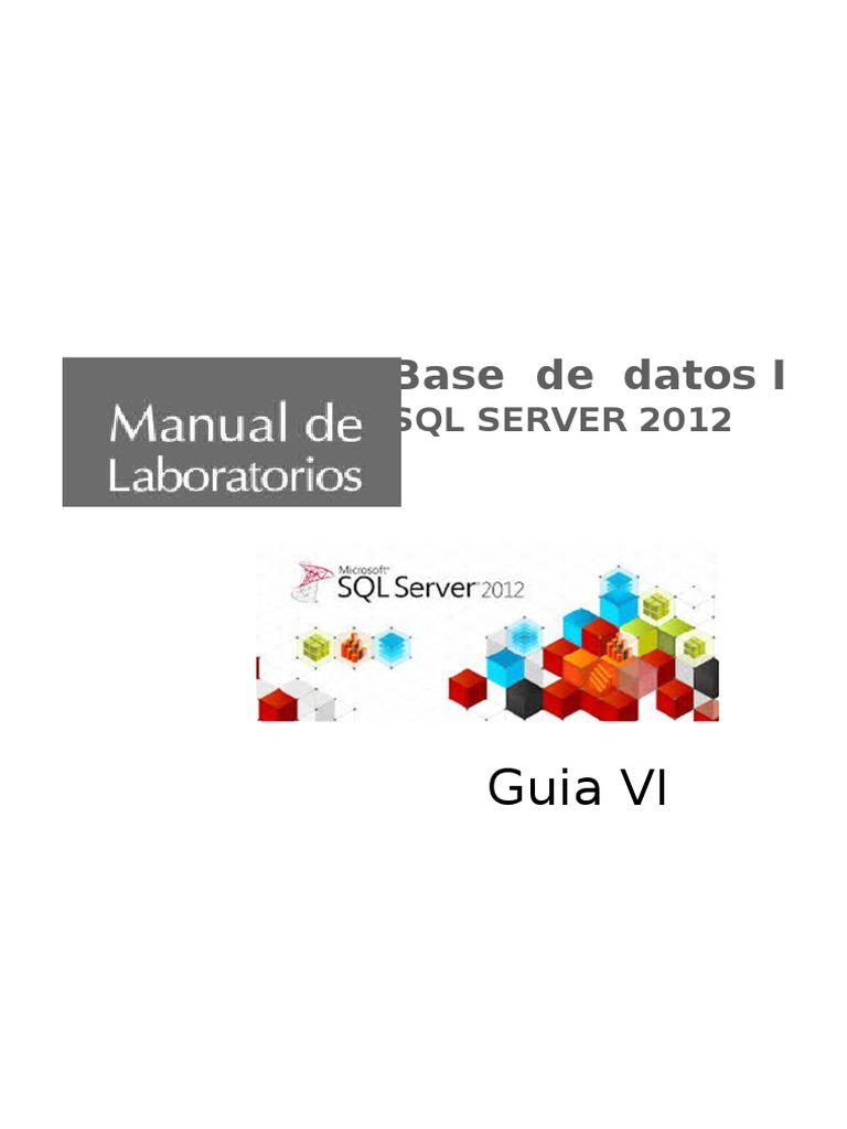 Guia6 - SQL Server 2012 | PDF | Bases de datos | Gestión de datos