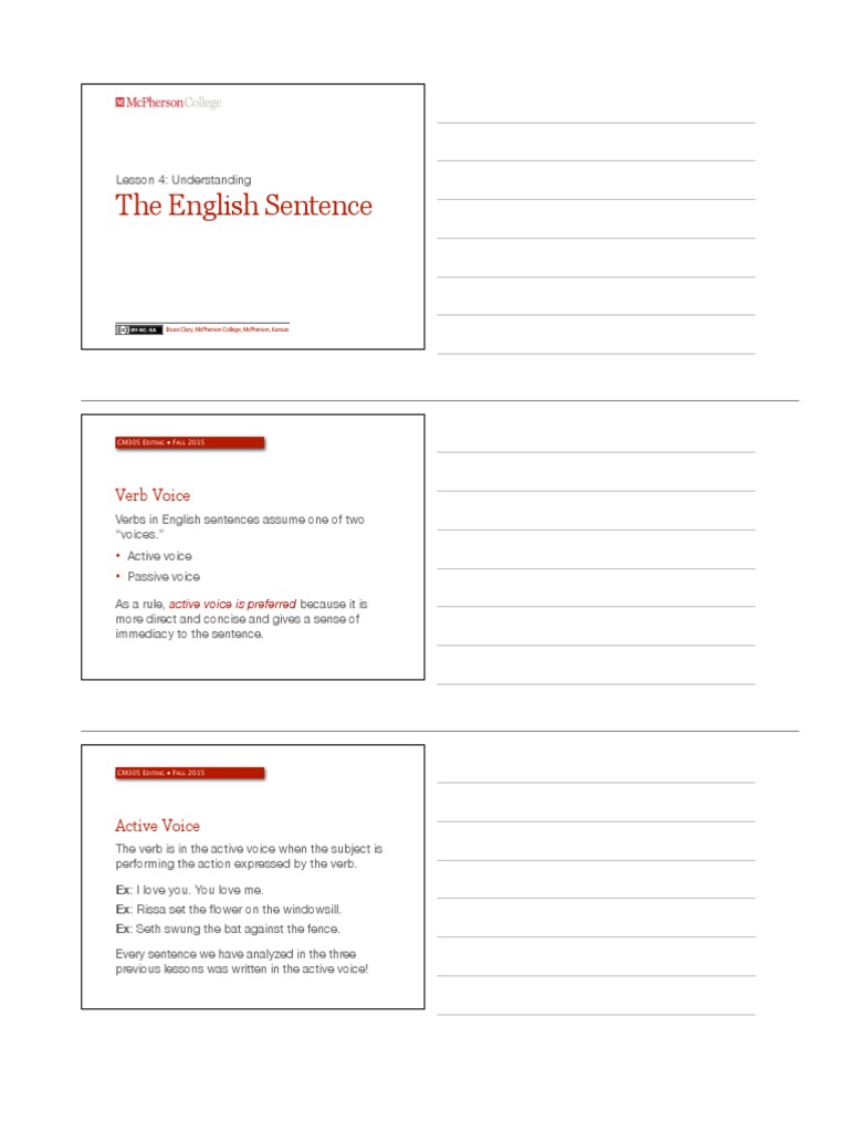 Lesson 4: Active and Passive Voice | PDF