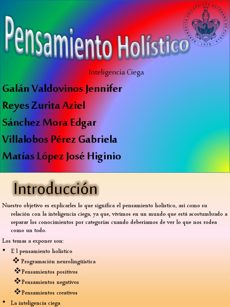 Pensamiento Holístico | PDF | Holismo | Ignorancia