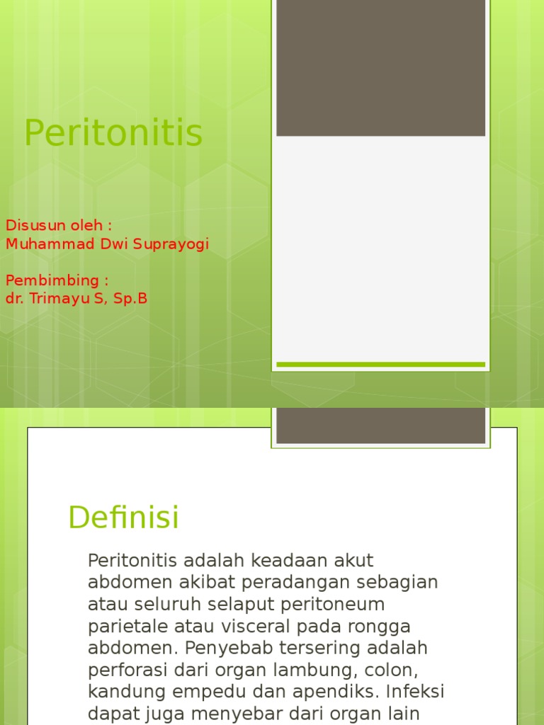 Peritonitis | PDF