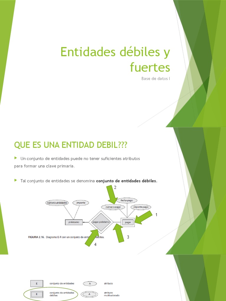Entidades Débiles y Fuertes | PDF