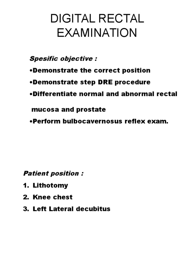 Digital Rectal Examination 2 | PDF