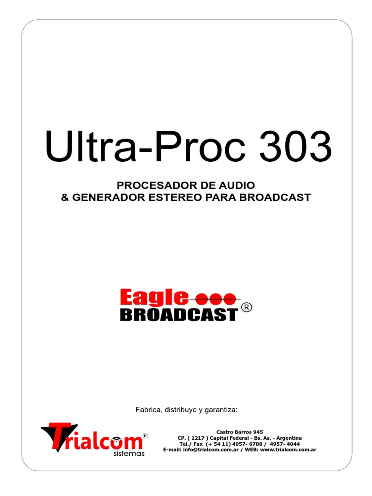 Arch-Ultra Proc 303 para Web | PDF | Radiodifusión | Ingeniería en ...