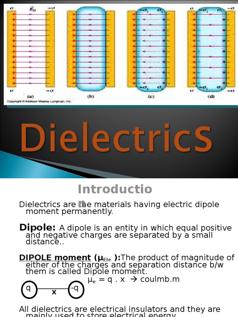 dielectrics- lecture notes | Dielectric | Chemical Polarity