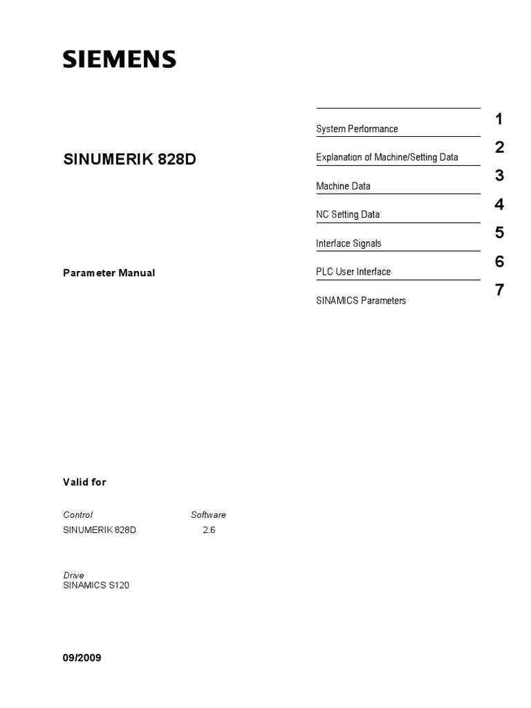 Manual Parameter 828D | PDF | Default (Computer Science) | Numerical ...