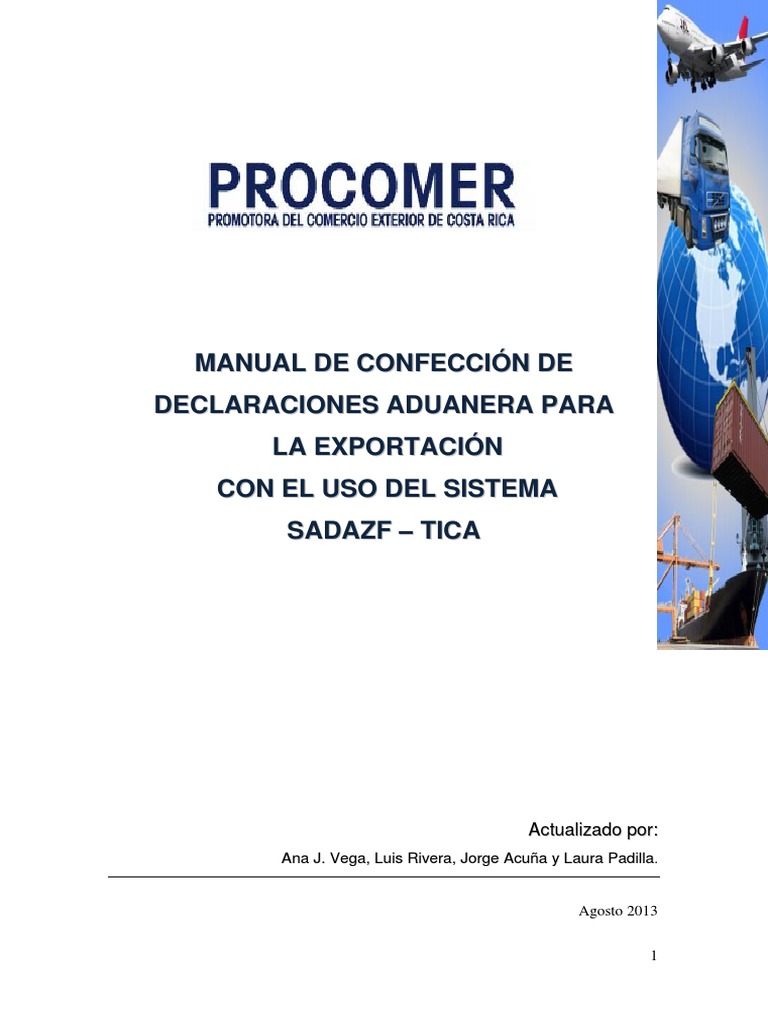 Manual DUA Exportacion | PDF | aduana | Archivo de computadora