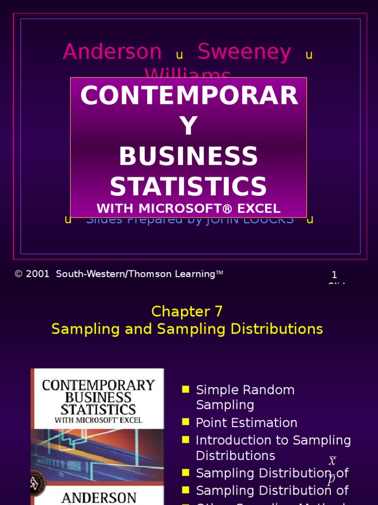 Chapter 7 Sampling Distributions | PDF | Sampling (Statistics) | Normal Distribution
