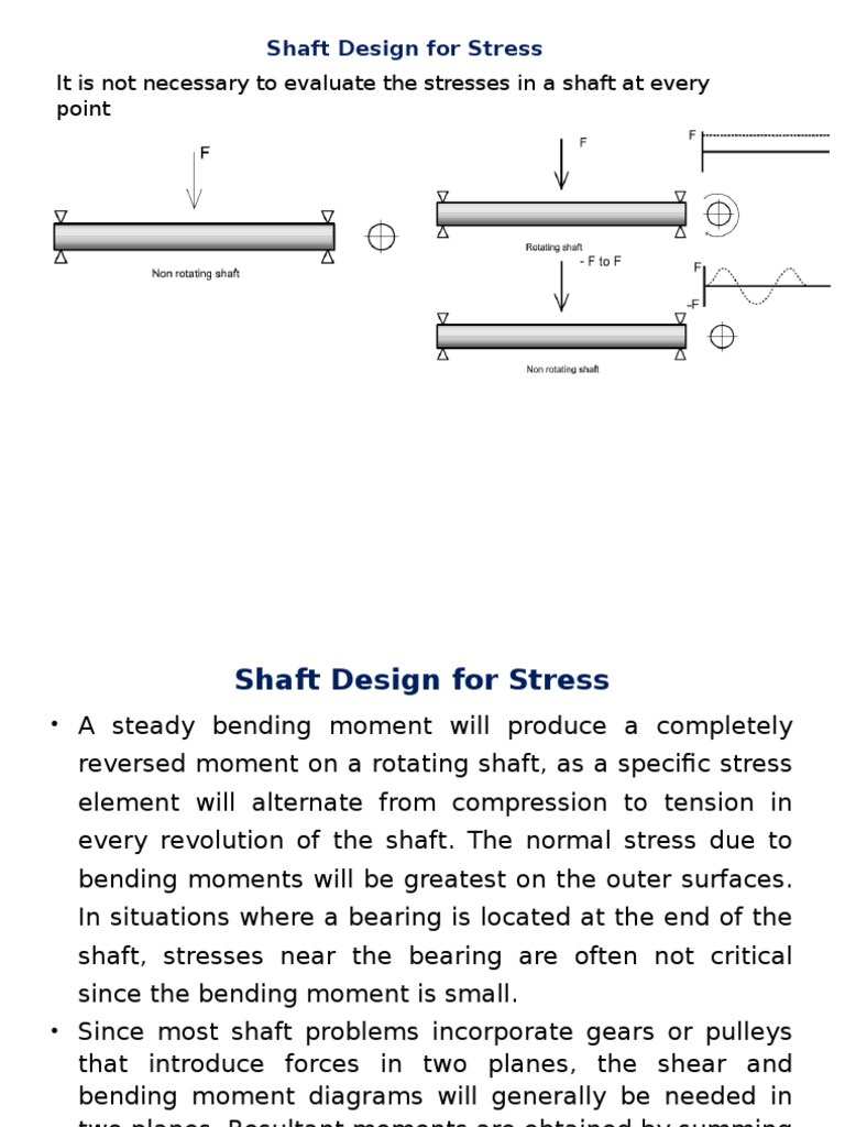 Shaft Calculation | PDF | Stress (Mechanics) | Yield (Engineering)