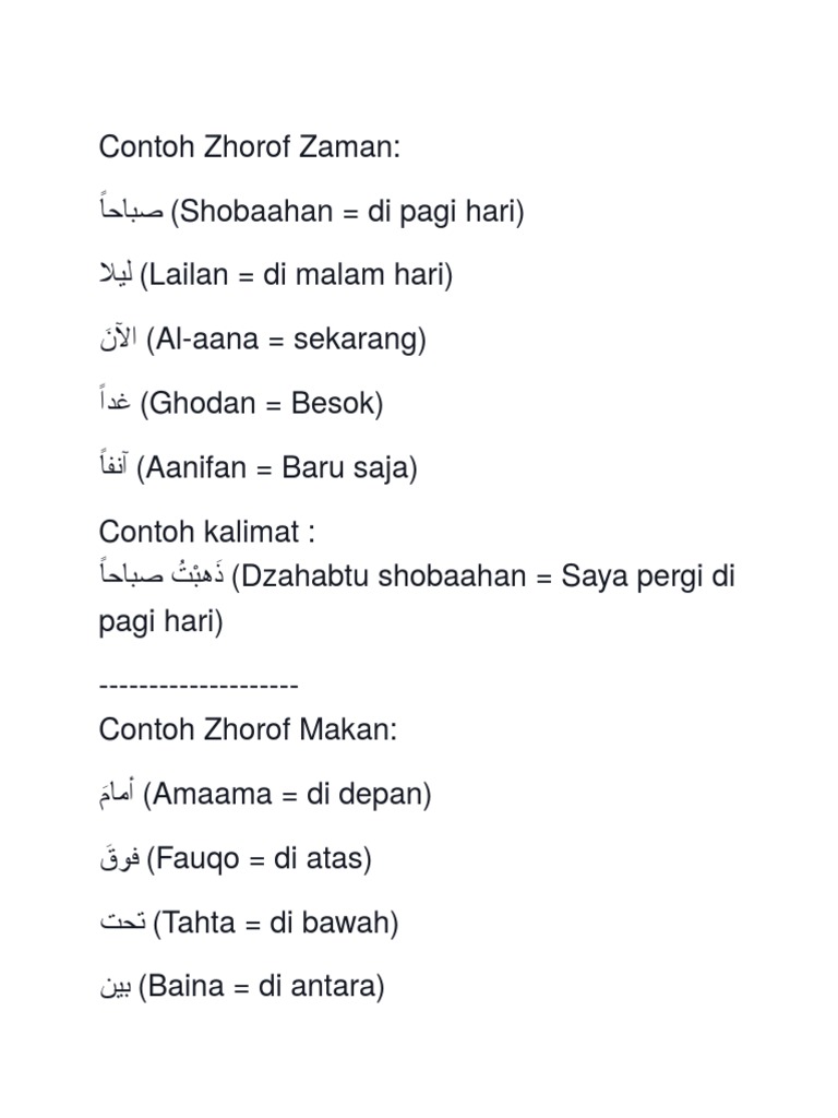 Contoh Zhorof Zaman | PDF