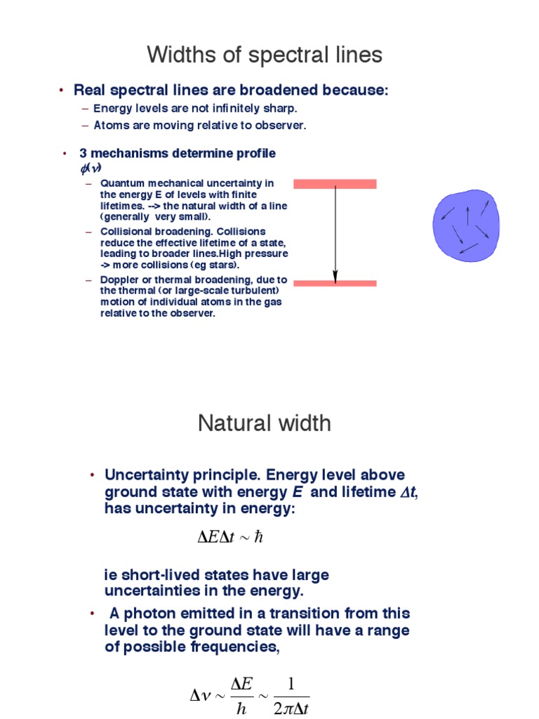 Lecture08 Linewidths | PDF | Spectral Line | Physical Chemistry