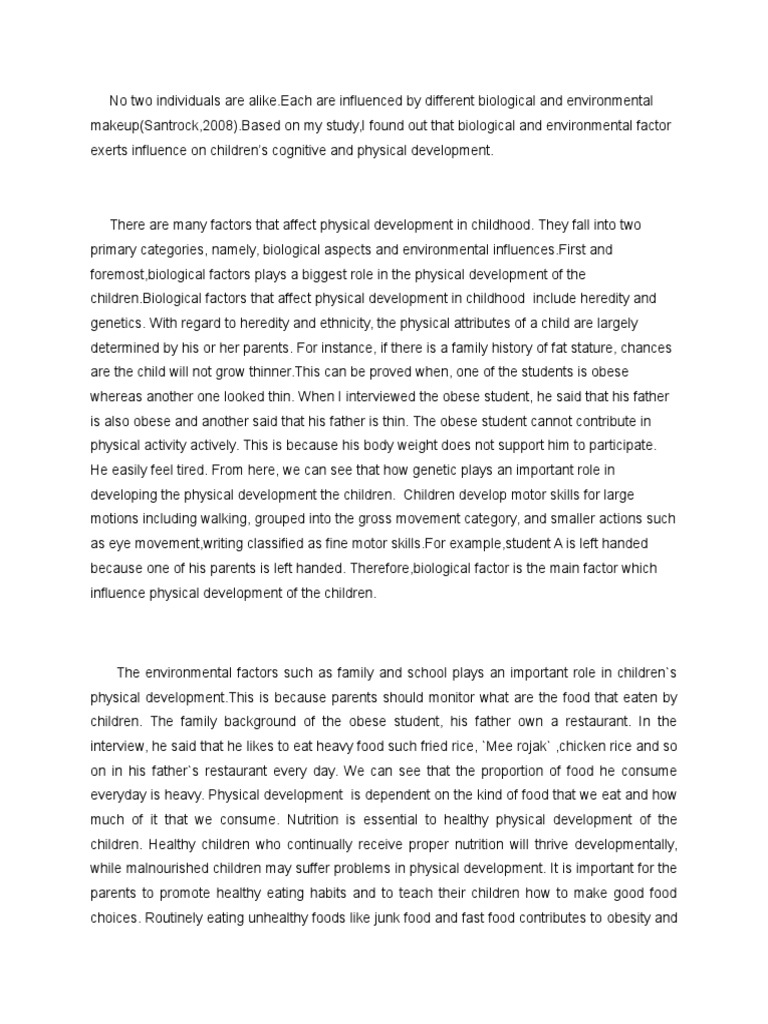 Individual Differences in Child Development | PDF | Child Development ...
